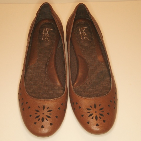 b.o.c. | Shoes | Boc Born Concept Brown Leather Flats Nwob | Poshmark